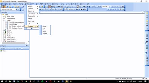 create a new drillhole database gis tutorial