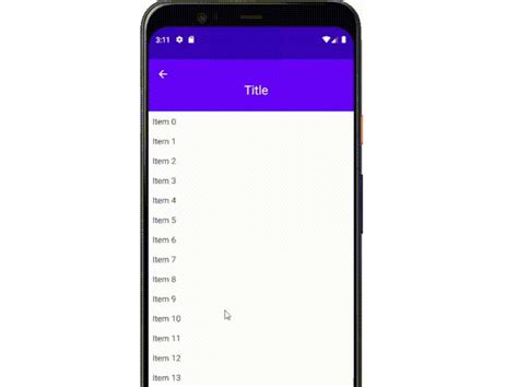 a simple implementation of collapsing toolbar for jetpack compose