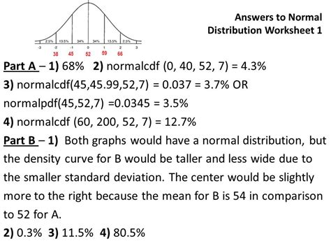 Solution Prob Stat Unit 5 Worksheet Empirical Rule And Normal
