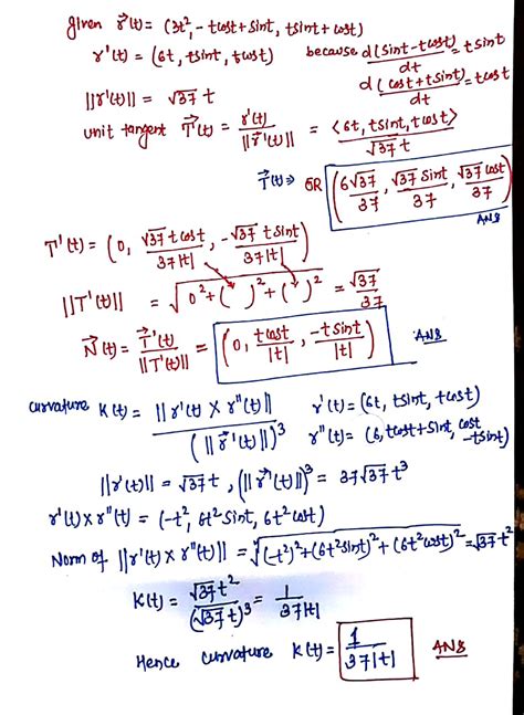 [solved] Consider The Following Vector Function R T 3t 2 Sin T Tcos
