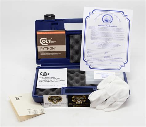 colt python box oem case 1981 manual and more custom