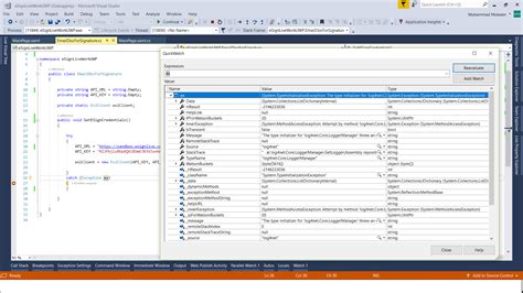 the type initializer for log4net core loggermanager threw an