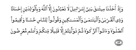 Tafsir Al Baqarah Ayat 83 Tafsir Mufid Bin Djamal Dahlan