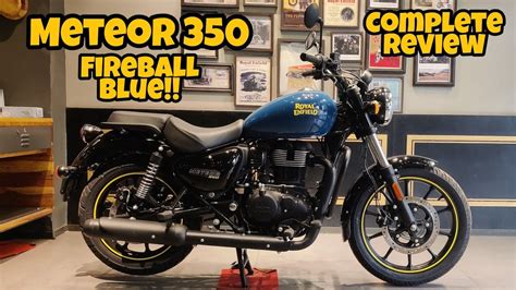 2022 Bs6 Royal Enfield Meteor 350 Fireball Blue Edition Review