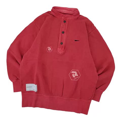 37％割引ブラウン系 L【名入れ無料】 Descendant Voil Henley Neck Sweatshirt スウェット トップス