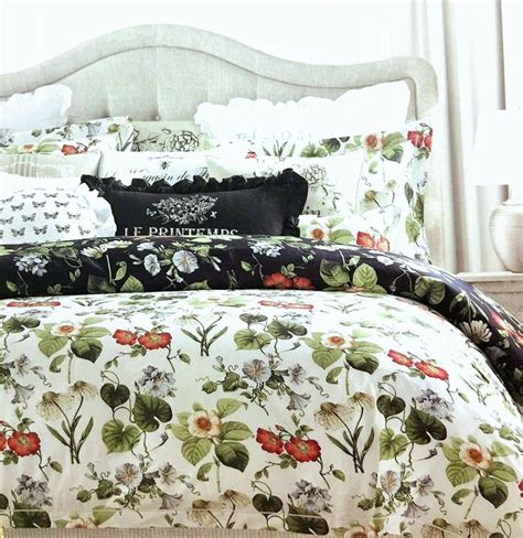 Vintage Botanical Wild Flower Print Duvet Quilt Cover 100 Percent