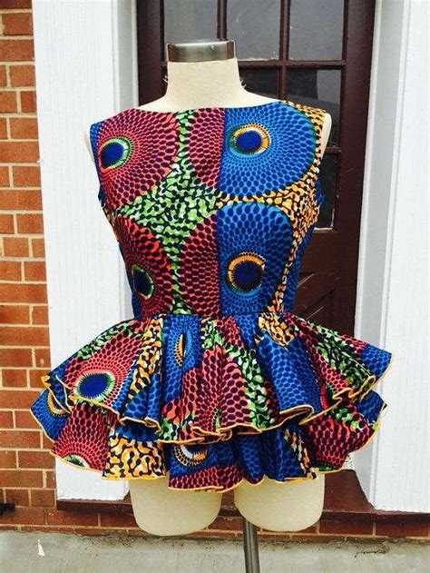 Ankara Blouses Ankara Peplum Top 2017 Styles 7