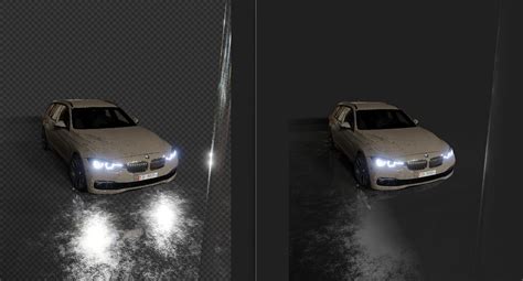 light reflections shown in compositor but not in saved image