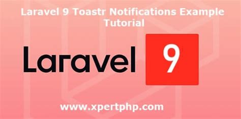 laravel 9 toastr notifications example tutorial xpertphp