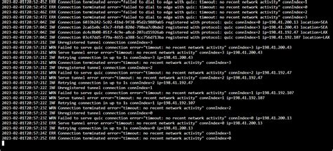 unraid cloudflare tunneling connection terminated error failed to