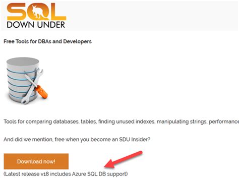 sdu tools version 18 shipped and adds support for azure sql database