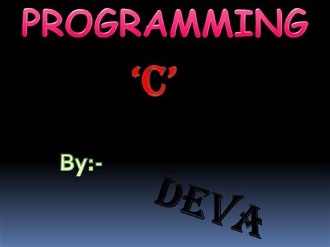 introduction to problem solving in c