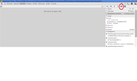 debugging paused in debugger in chrome stack overflow