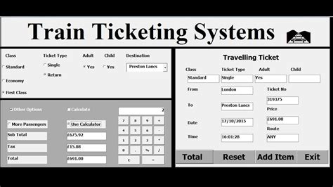 how to create train ticketing systems in excel using vba full