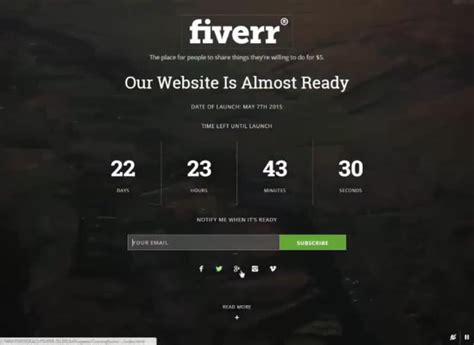 beautiful coming soon page with a countdown timer by jackfoster fiverr