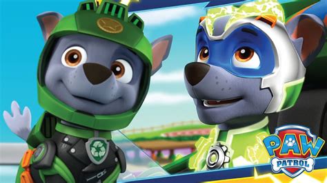 Mighty Pups Vs Moto Pup Rocky In Paw Patrol Rescue Wolrd Youtube