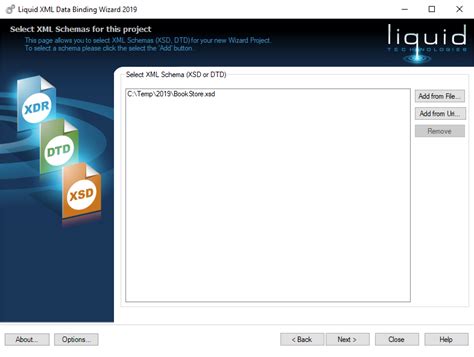select xml schemas