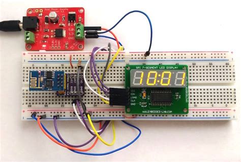 making a simple esp8266 based clock synchronized to nist server