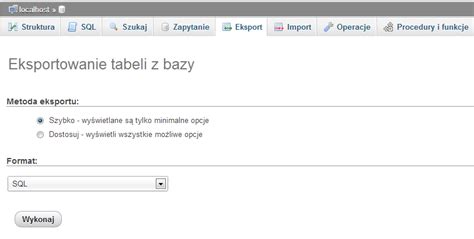 magazyn programista pobieranie danych z bazy mysql