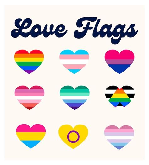 Colección De Banderas De Orgullo De Identidad Sexual Lgbtq Bandera De