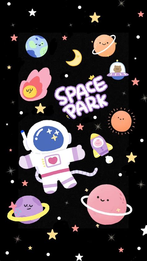 วอลเปเปอร์อาวกาศ🪐💫 Wallpaper Natal Lucu Pola Kartu Pelajaran Seni