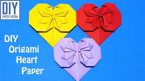 How To Make Heart Paper Diy Origami Heart Folding With Paper Paper