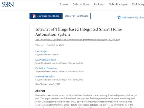 internet of things based integrated smart home automation