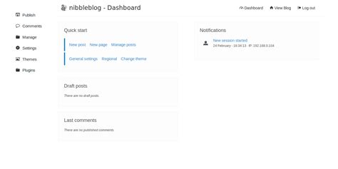 how to install and configure nibbleblog on ubuntu 16 04