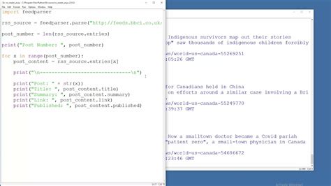 how to read rss feed python youtube