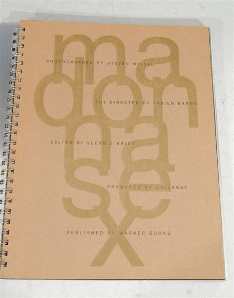 Madonna Sex Coffee Table Book With Photographs By Steven Meisel At