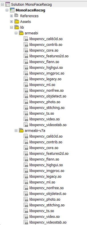 opencv emgu cv for android throwing exception java lang