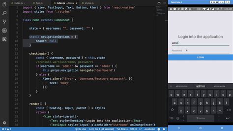 react native tutorial 26 login application part 5 youtube