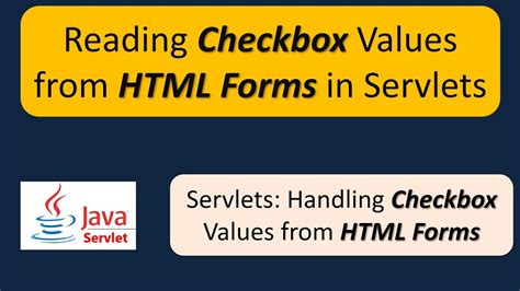 how to read checkbox values from the html form data servlets youtube