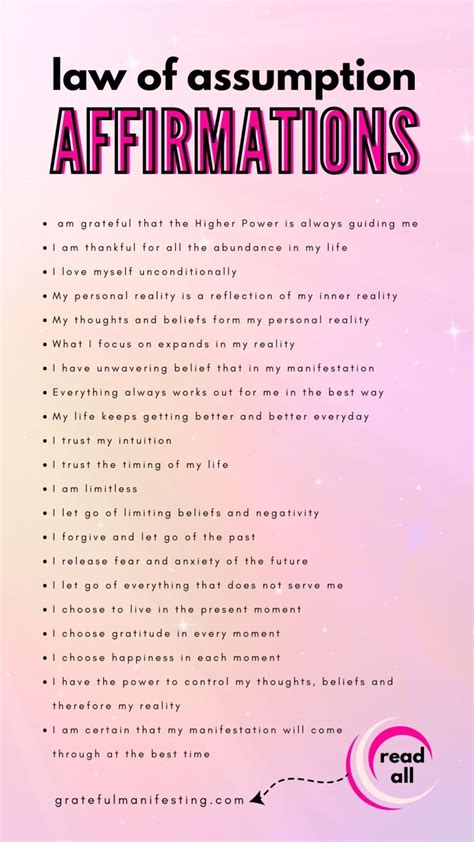 53 Law Of Assumption Affirmations To Manifest Anything You Want