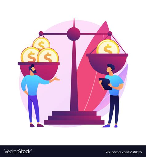 Income Inequality Abstract Concept Royalty Free Vector Image