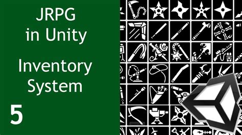 unity jrpg tutorial ep5 inventory system youtube
