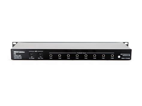 Midi Solutions F8 Midi Footswitch Controller Orbital Sound Audio