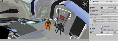 unity why when adding a box collider to character i can still walk