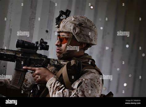 U S Marine Corps Lance Cpl Fernando Bejines A Rifleman With 1st