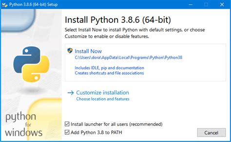 how to install python on windows