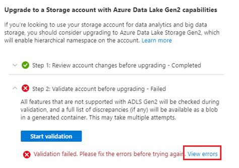 upgrade azure blob storage with azure data lake storage gen2