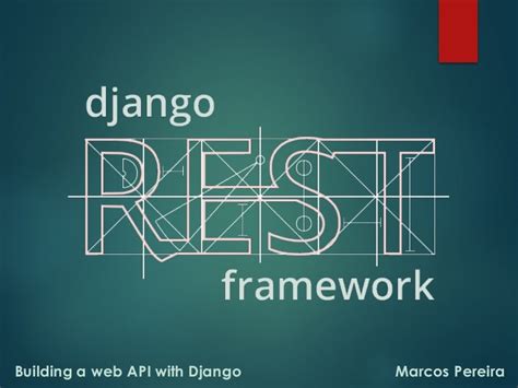 django rest framework building a web api