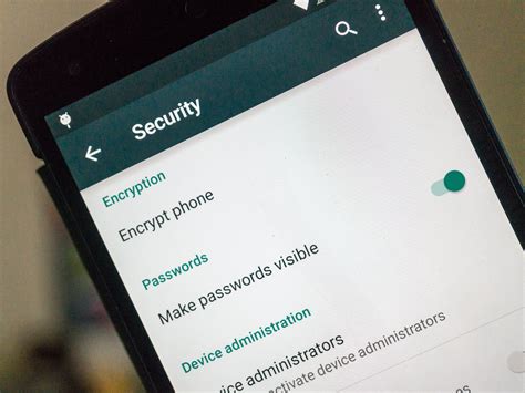 how to enable encryption in android android central