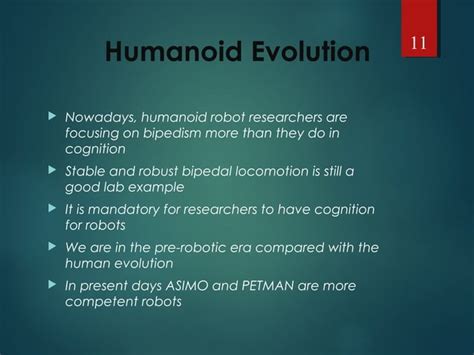 Humanoid Robot Ppt