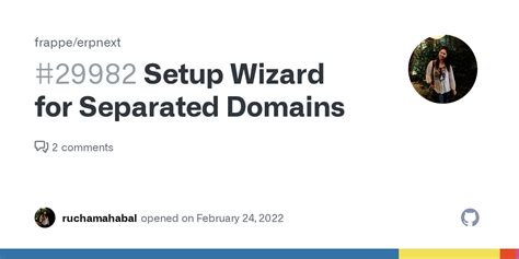 setup wizard for separated domains · issue 29982 · frappe erpnext · github