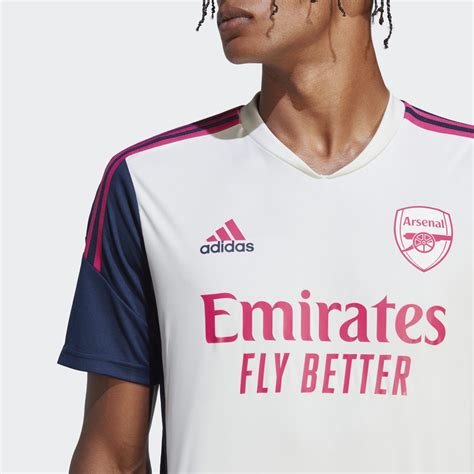 Arsenal Condivo 22 Training Jersey Off White Collegiate Navy