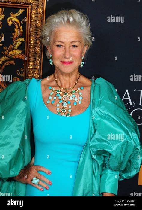 Los Angeles California Usa 17th October 2019 Actress Helen Mirren