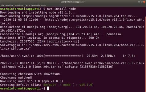 installare node js e npm su ubuntu linux guida completa