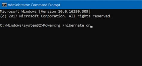 add hibernate to power menu in windows 10 start menu