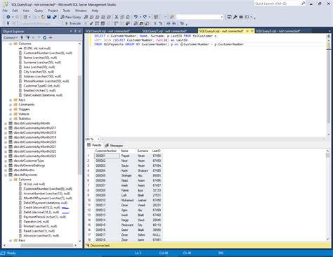 sql how to get values of rows of a column in a new